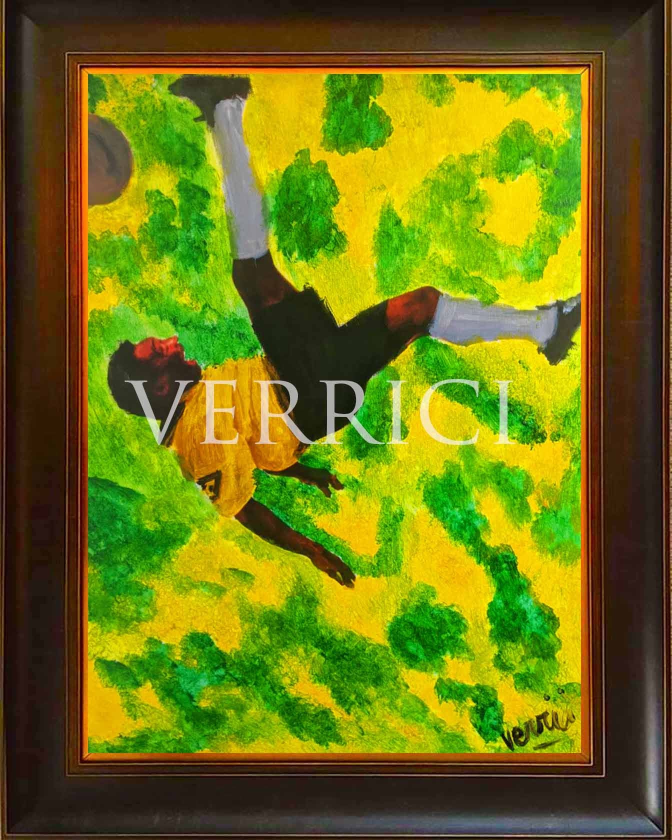 "The Bicycle Kick" Pele Painting – ON2VICTORY